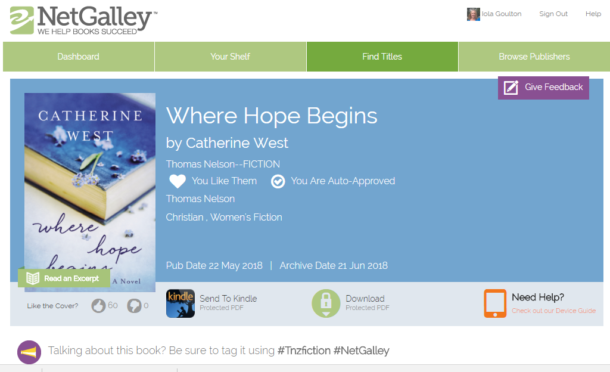 Introducing NetGalley: Connecting Authors and Reviewers